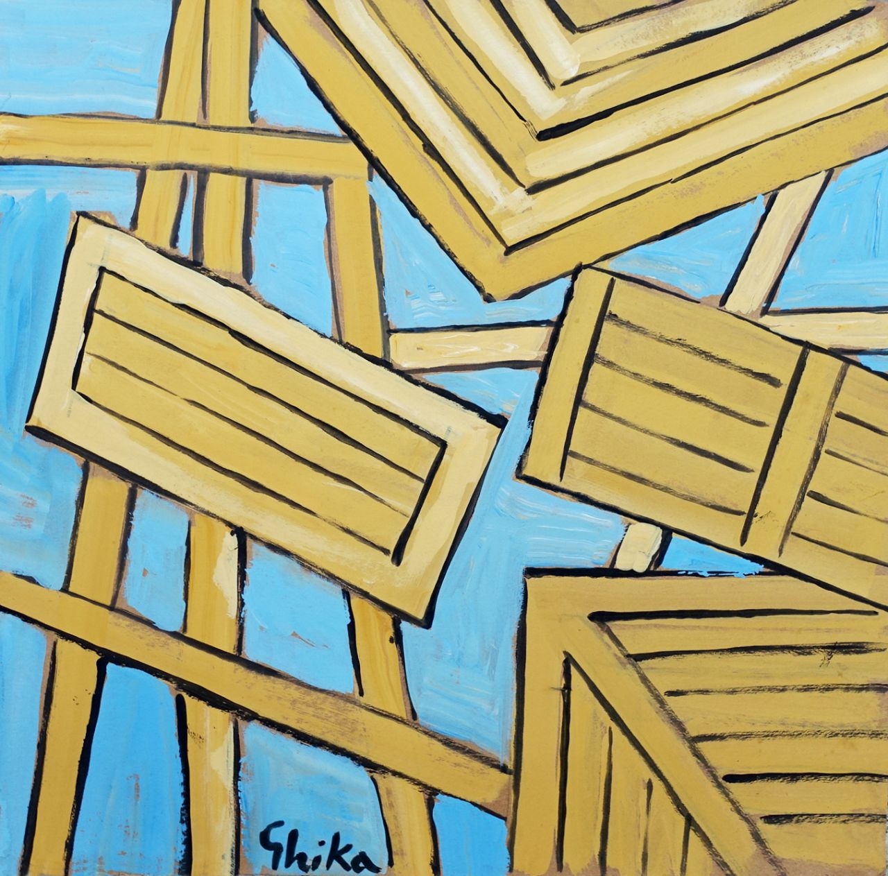 Nikos Hadjikyriakos-Ghika | Nocturnal Houses, Athens (1967) | MutualArt