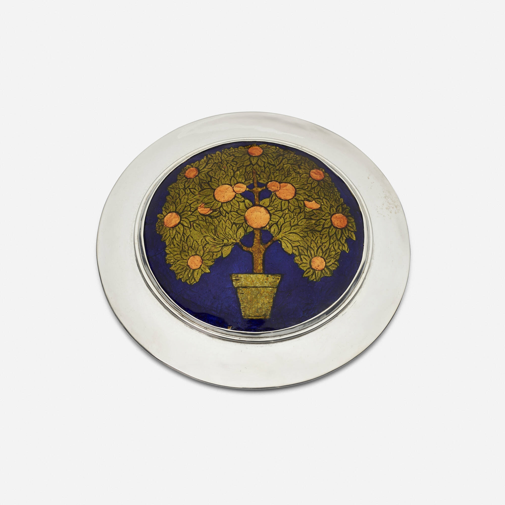 Rebecca Cauman | Rare lid with orange tree (Circa 1927) | MutualArt