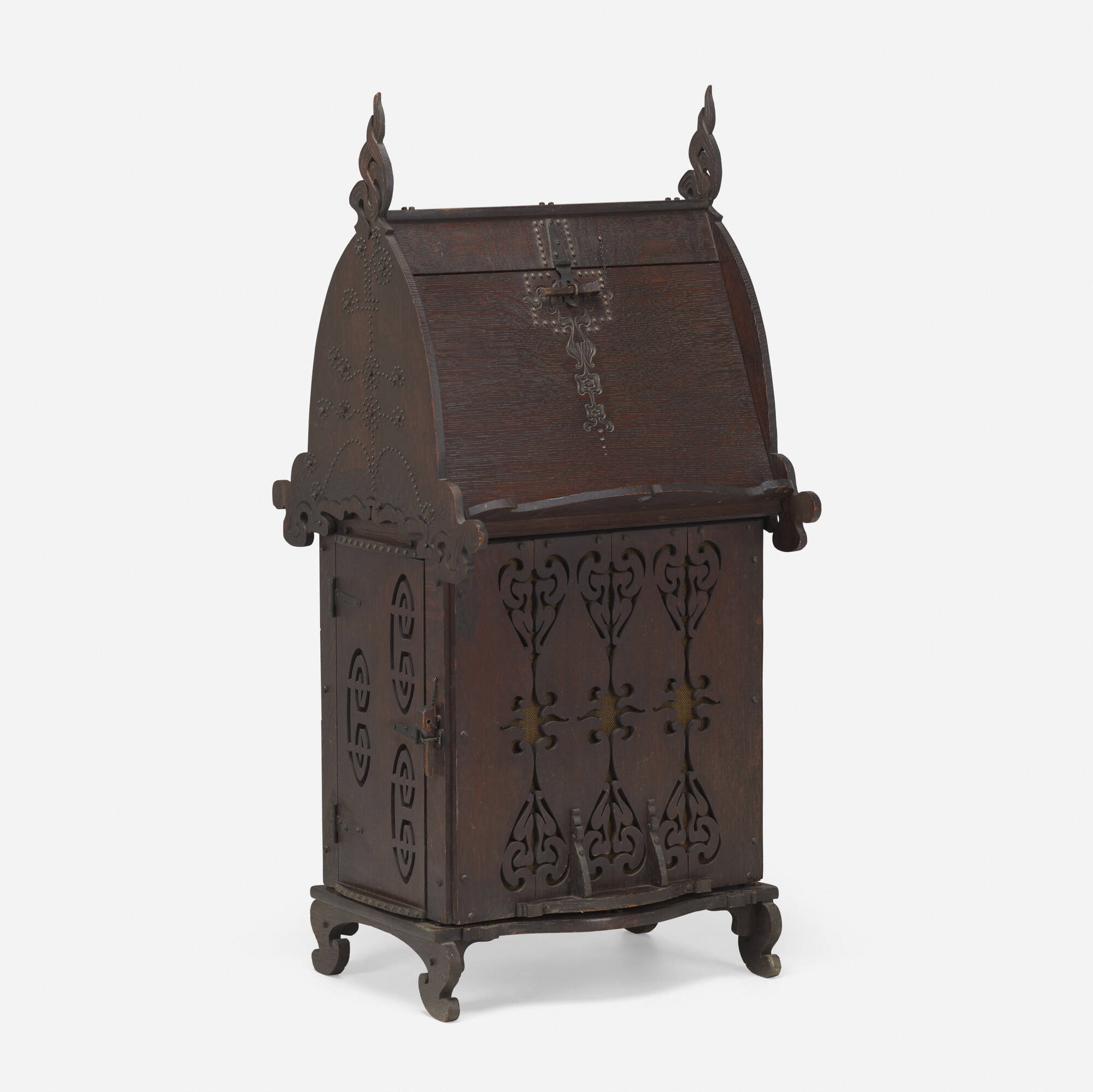 Charles Rohlfs | Rare and Important revolving desk, model 500 (Circa ...