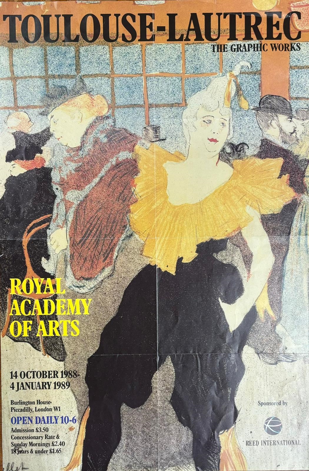 Henri de Toulouse-Lautrec | LAUTREC - GRAPHIC WORKS EXHIBITION POSTER ...