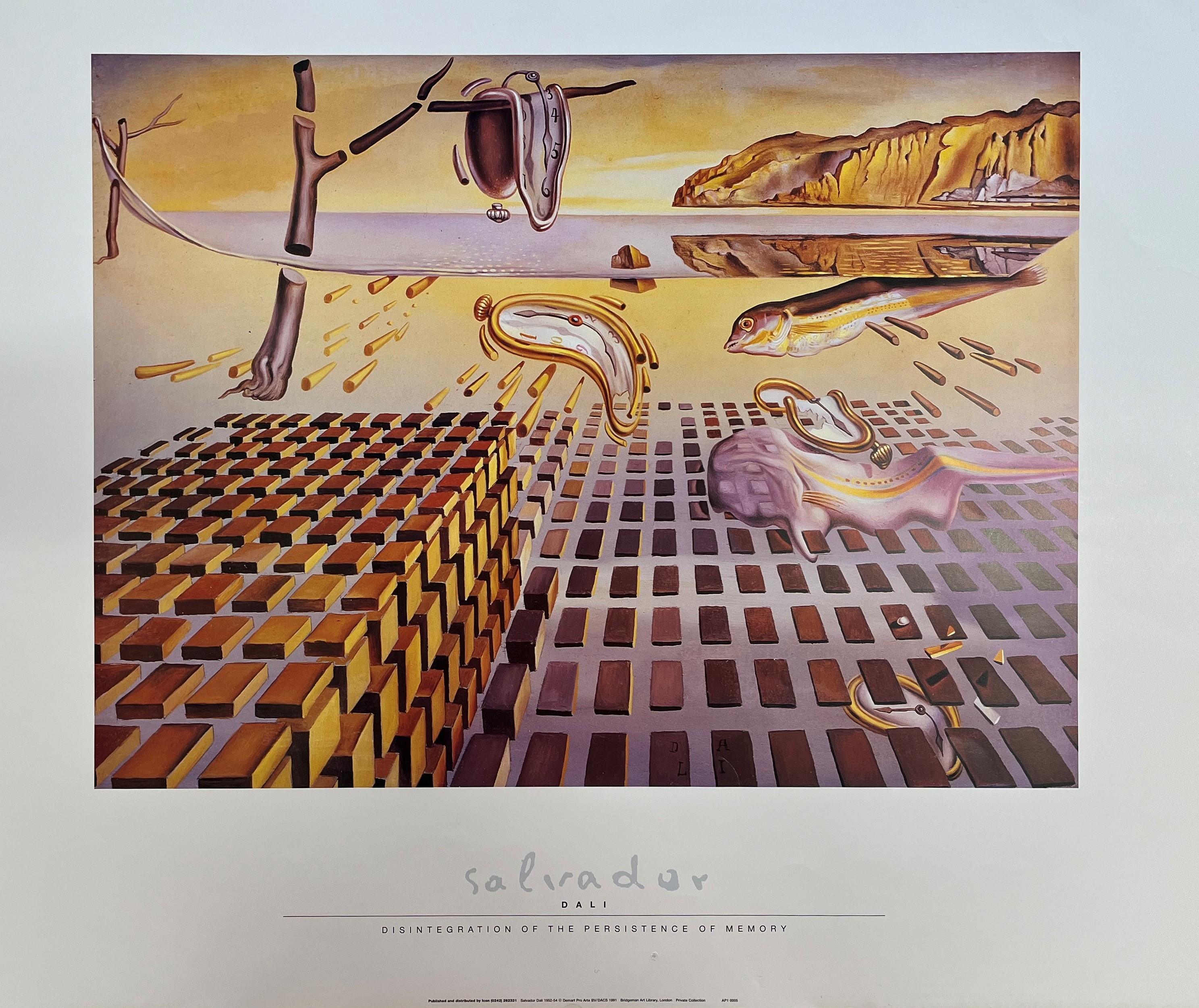 Salvador Dalí | FIVE VINTAGE SALVADOR DALI GALLERY POSTERS (1968 ...