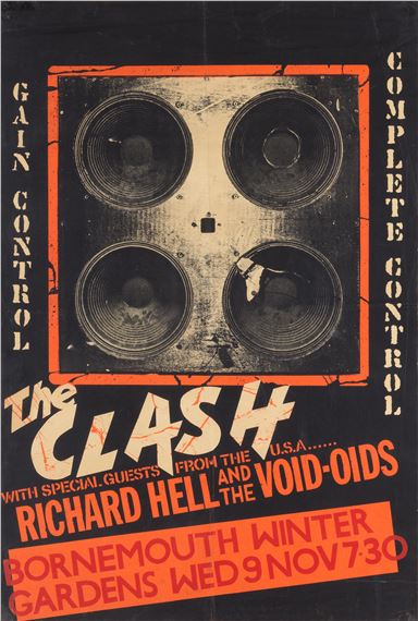 The Clash | A Concert Poster, Bournemouth Winter Gardens (1977) | MutualArt