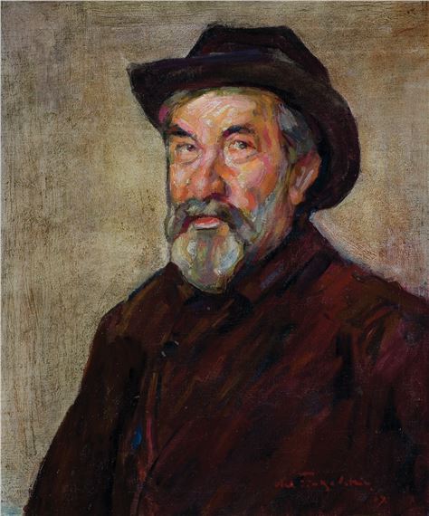 Samuel Finkelstein | PORTRET MĘŻCZYZNY (1919) | MutualArt