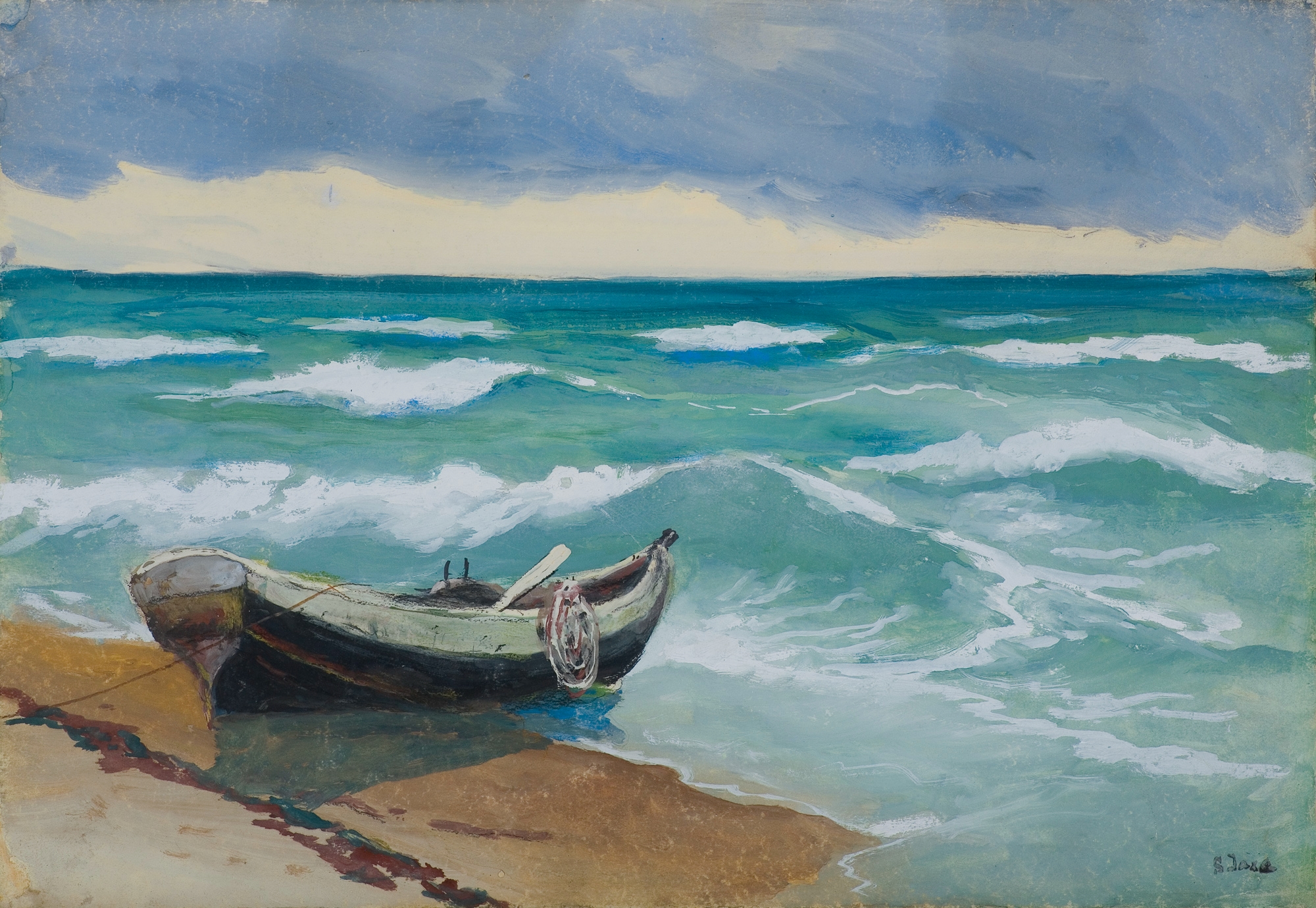 Soter Jaxa-Małachowski | ŁÓDŹ NA BRZEGU MORZA | MutualArt