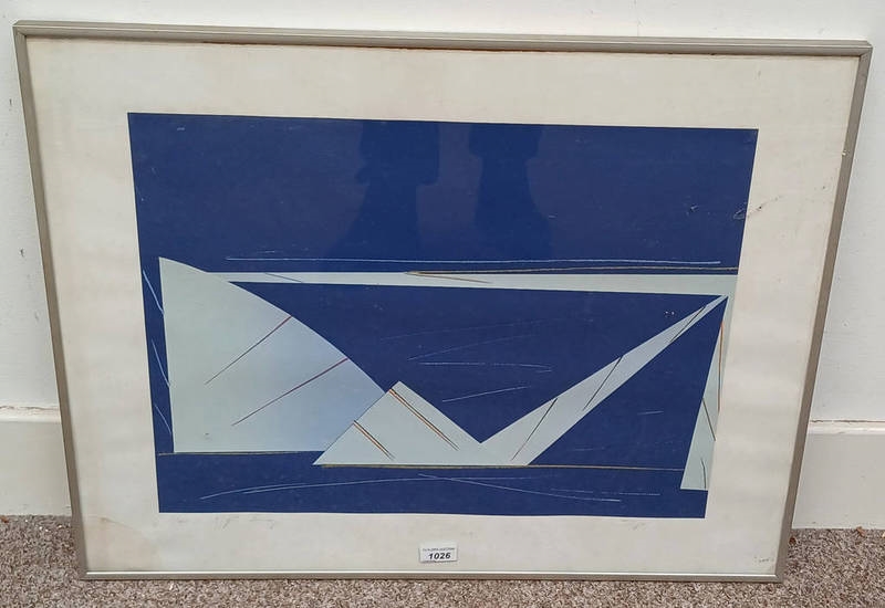 J. Taylor | J taylor night journey signed in pencil framed mixed media ...