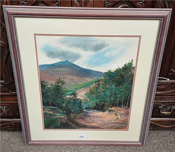 Eric Auld | Eric auld - (arr) clachnaben forest walk signed framed oil ...