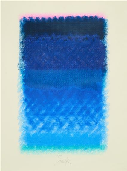Heinz Mack | Chromatik Rosa-Blau (2001) | MutualArt