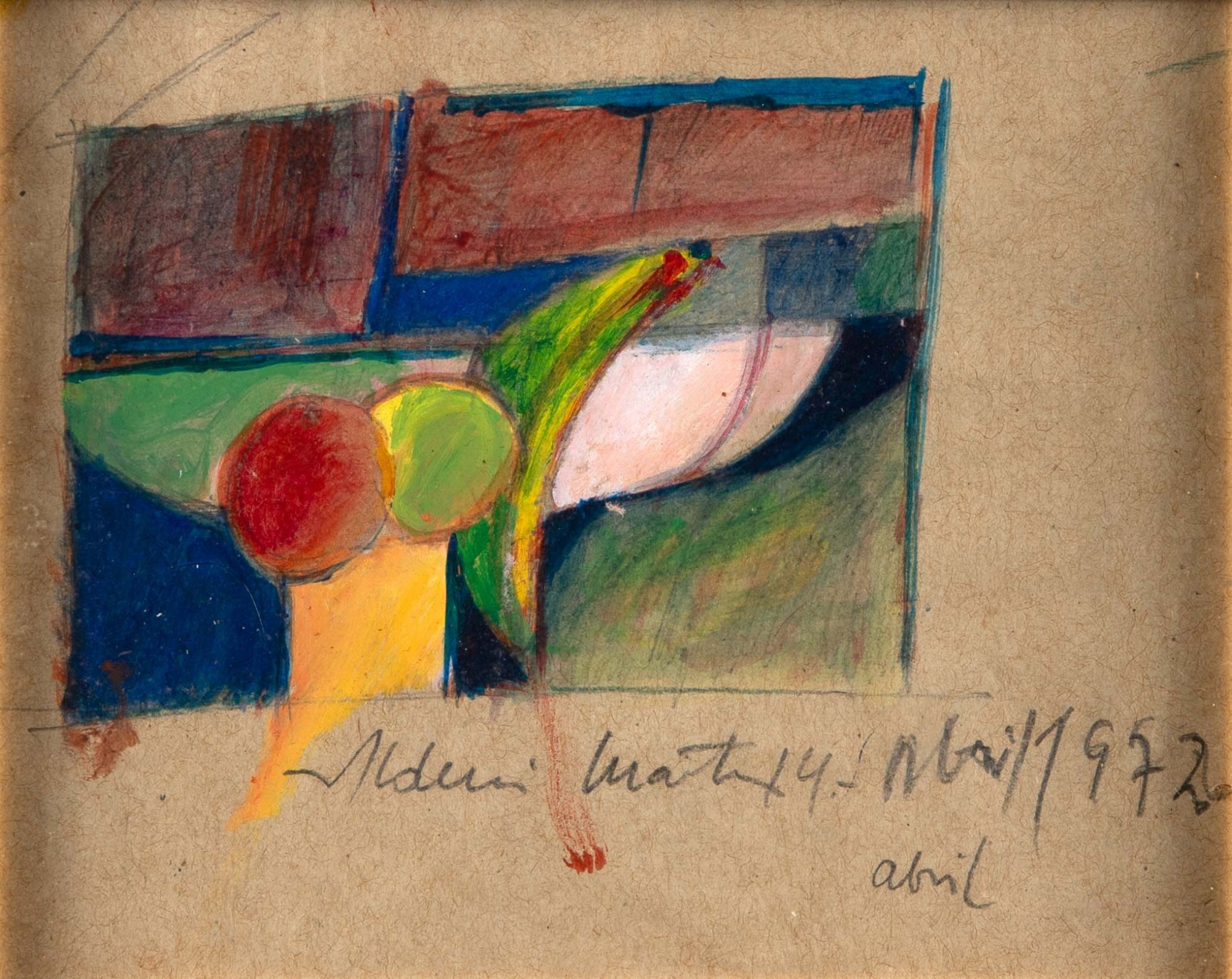 Aldemir Martins | Cesta Com Frutas (1972) | MutualArt