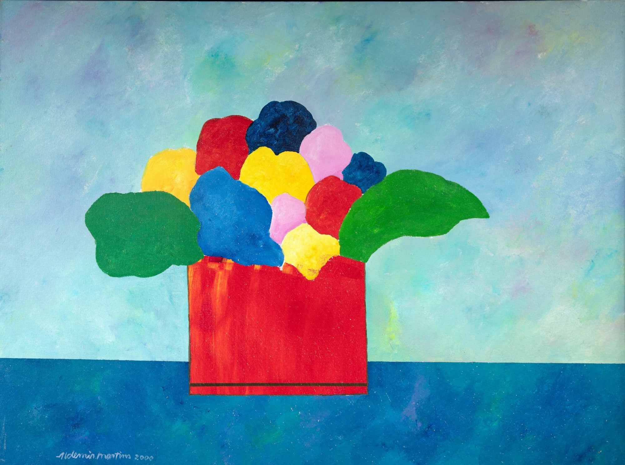 Aldemir Martins | Vaso Com Flores (2000) | MutualArt