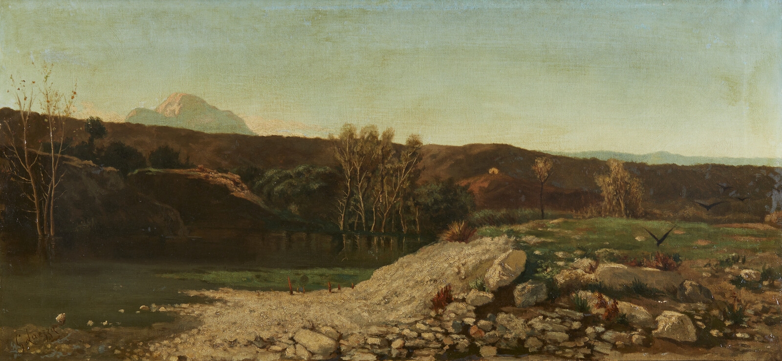 Giuseppe Laezza | Landscape with lake | MutualArt