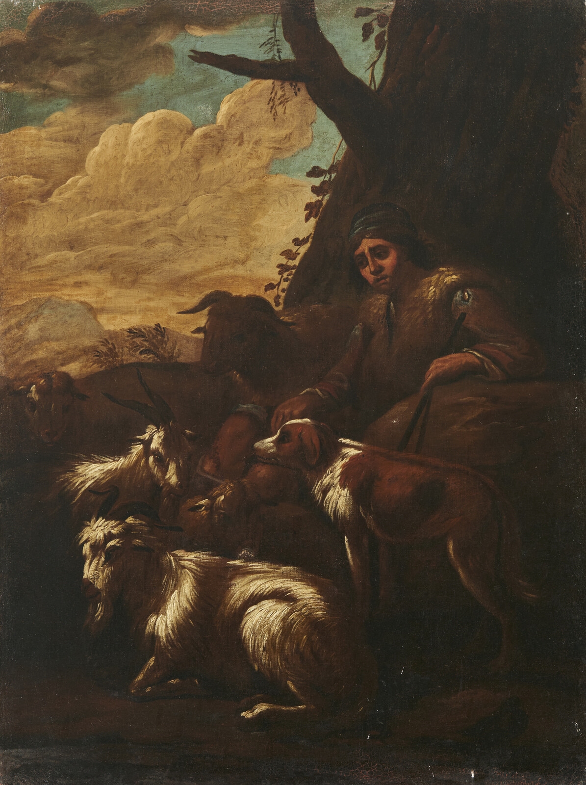 Philipp Peter Roos | Landscape with shepherd and animals | MutualArt