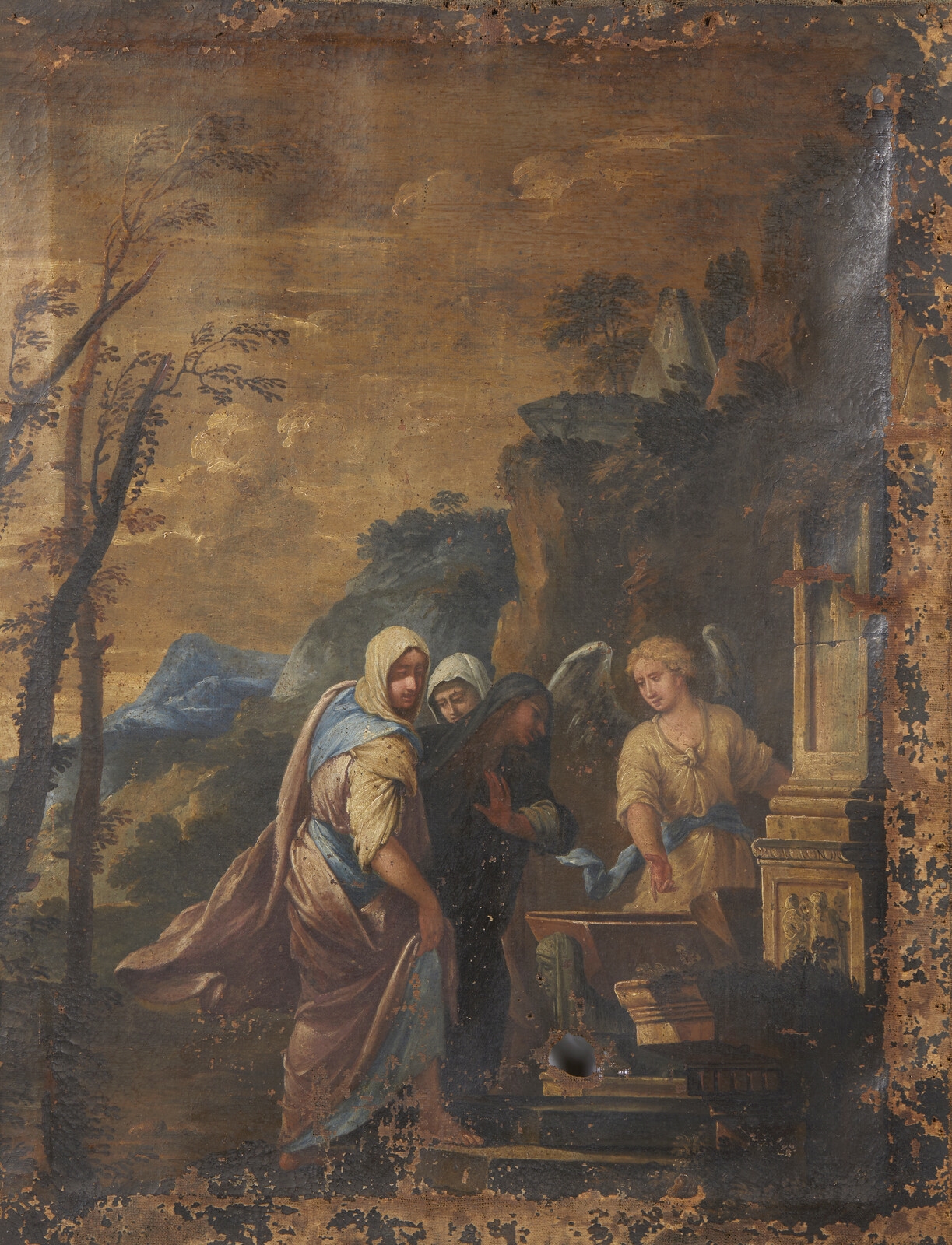 Venetian School, 17th Century | Pious women at the tomb | MutualArt