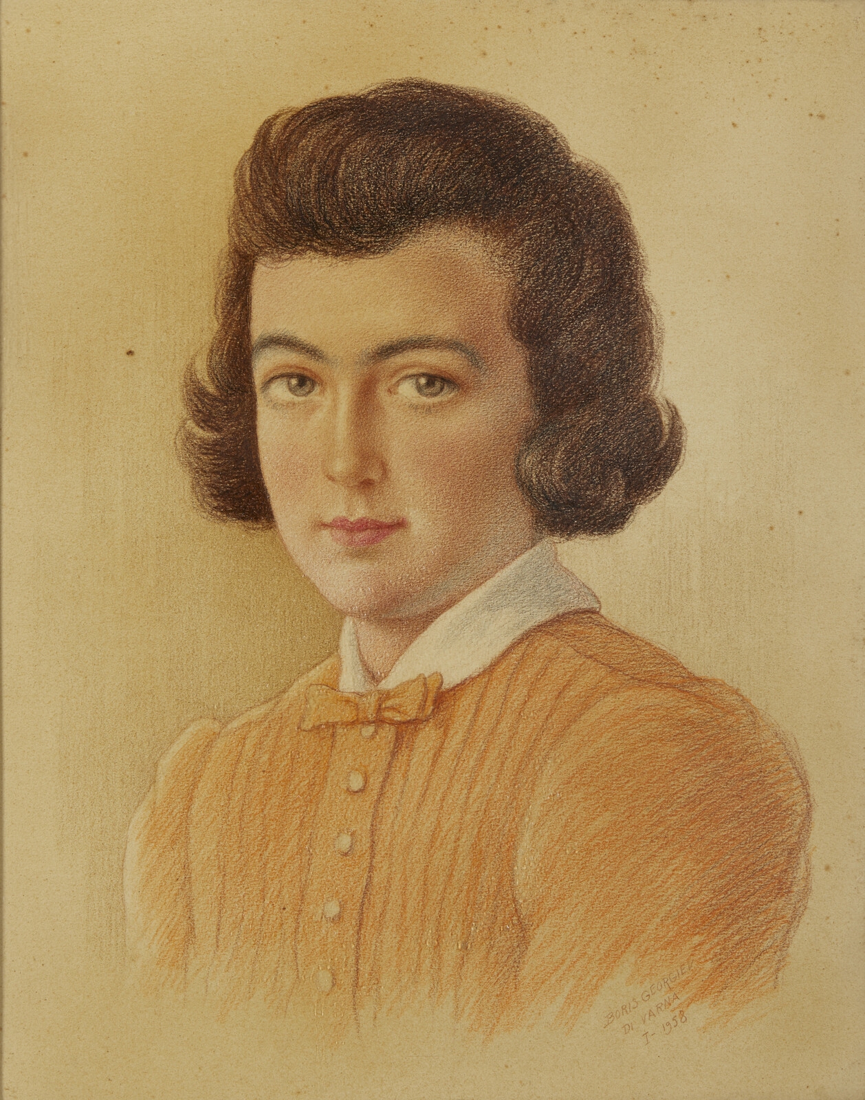 Boris Georgiev | Portrait of a little girl (1958) | MutualArt