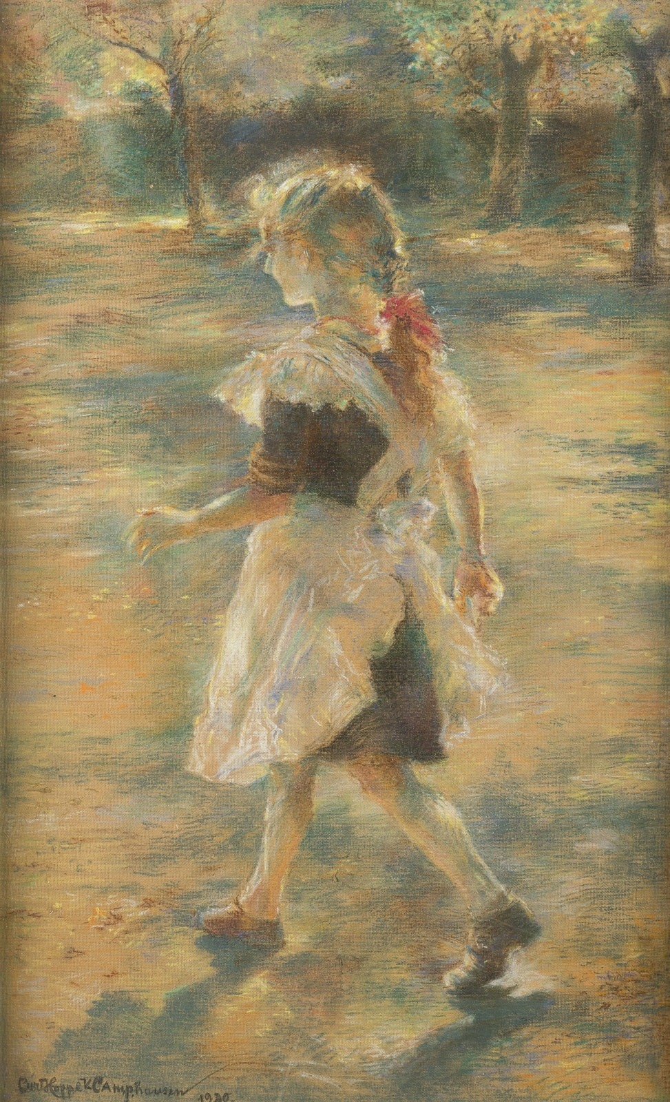 Curt Hoppe-Camphausen | MÄDCHEN AUF SONNIGEM WEG' (1920 (1920) | MutualArt