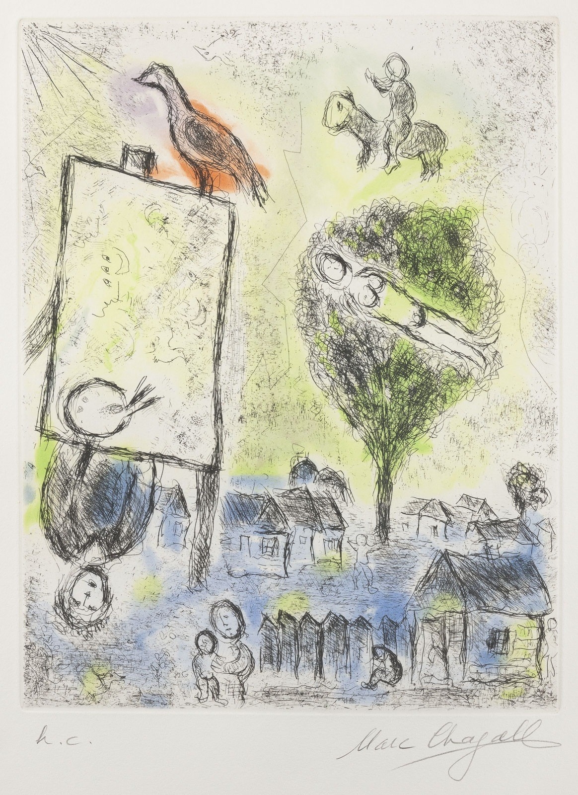 Marc Chagall | L'INSPIRATION' (AUS DER FOLGE 'SONGES' - 1981 (1887 ...