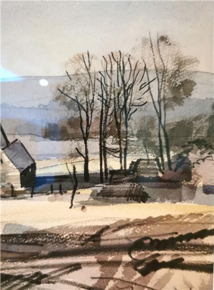 Rowland Hilder | Rowland Hilder British (1905 - 1993), chalk and ...