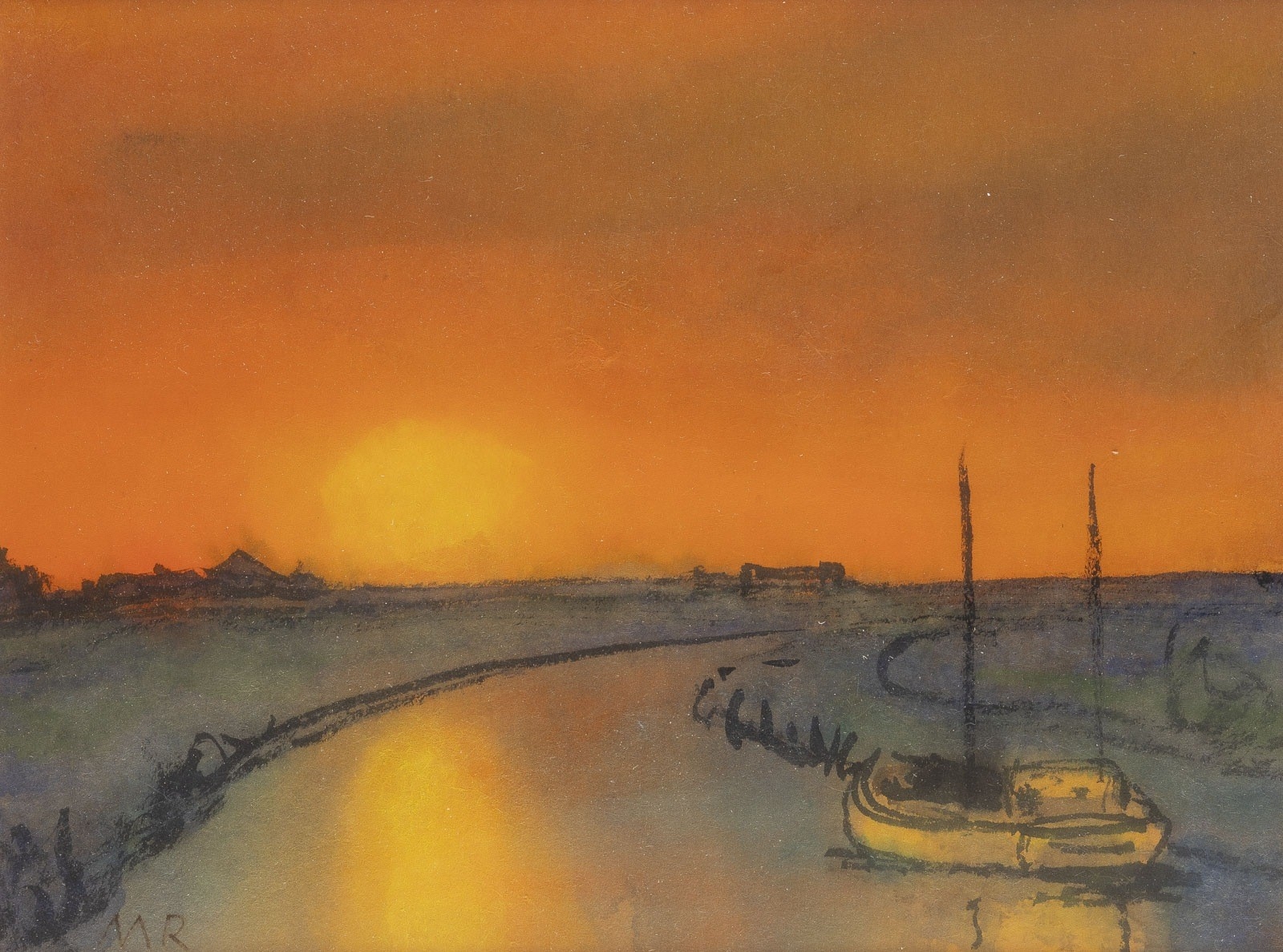 Martensen; Fritz Morten Ravn. | LANDSCHAFT IM ABENDLICHT (1899) | MutualArt