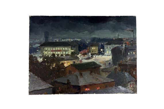Janis Kalejs | Carton, Oil (1975) | MutualArt