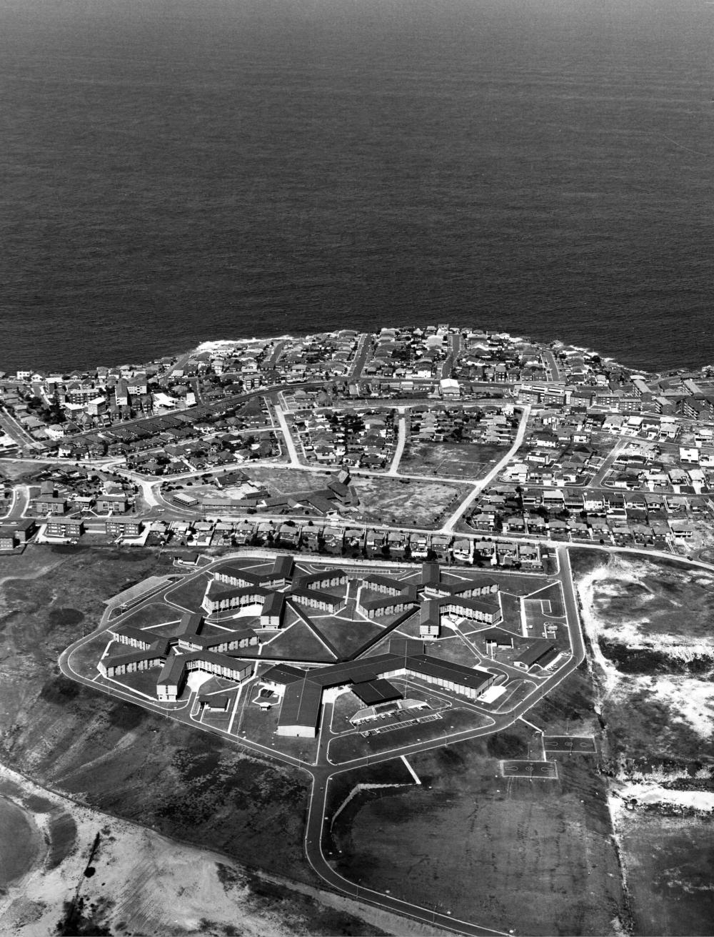 Douglass Baglin | Aerial view of the Endeavour Migrant Centre, South ...