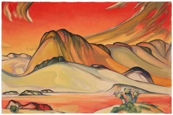 Tarmo Pasto | Red Windswept Sky I (1972) | MutualArt