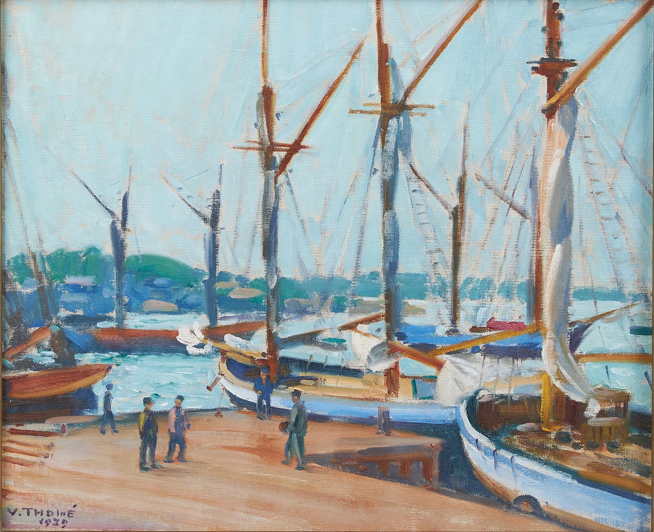 Verner Thomé | Harbour view (1939) | MutualArt