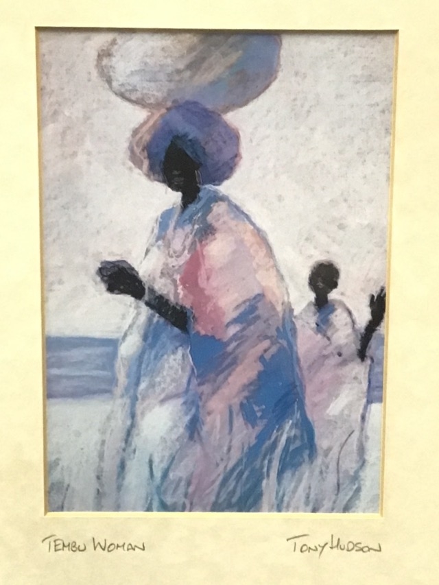 Tony Hudson | African scenes signed and titled on mount - The Meeting ...