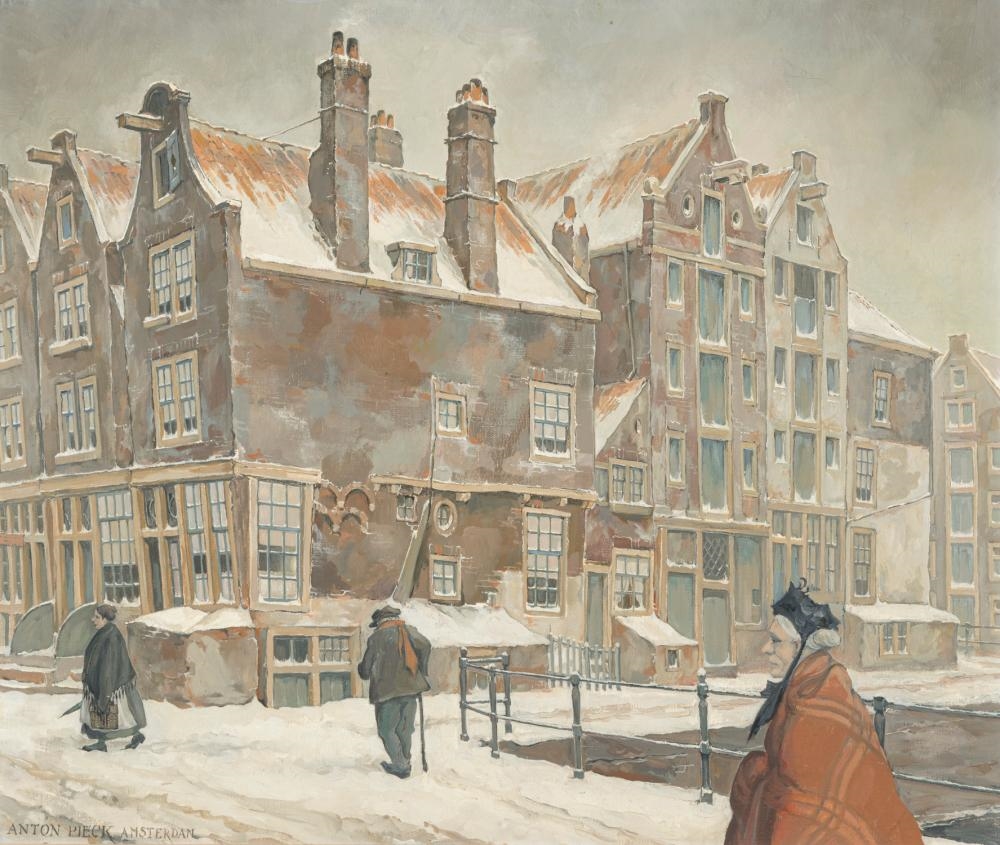 Anton Franciscus‏ Pieck | Anton Pieck (Dutch 1895 - 1987). Bridge at ...