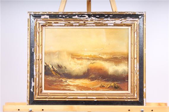 John Lin | Oil On Canvas Sea Scape Signed John Lin | MutualArt