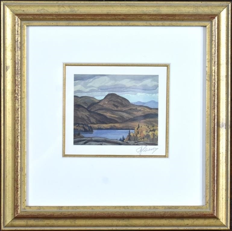 Alfred Joseph Casson | AJ CASSON 'PIKE LAKE' PRINT SIGNED | MutualArt