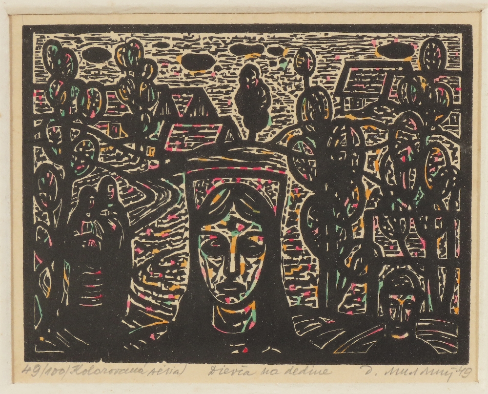 Dezider Milly | Dievča na dedine | MutualArt