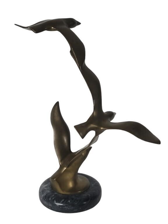 Curtis Jeré | Jere Style Seagulls Sculpture | MutualArt