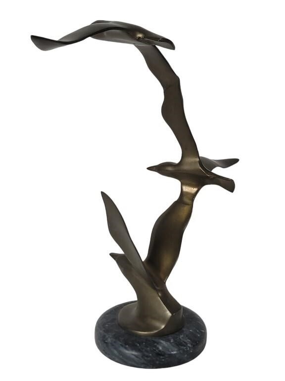 Curtis Jeré | Jere Style Seagulls Sculpture | MutualArt