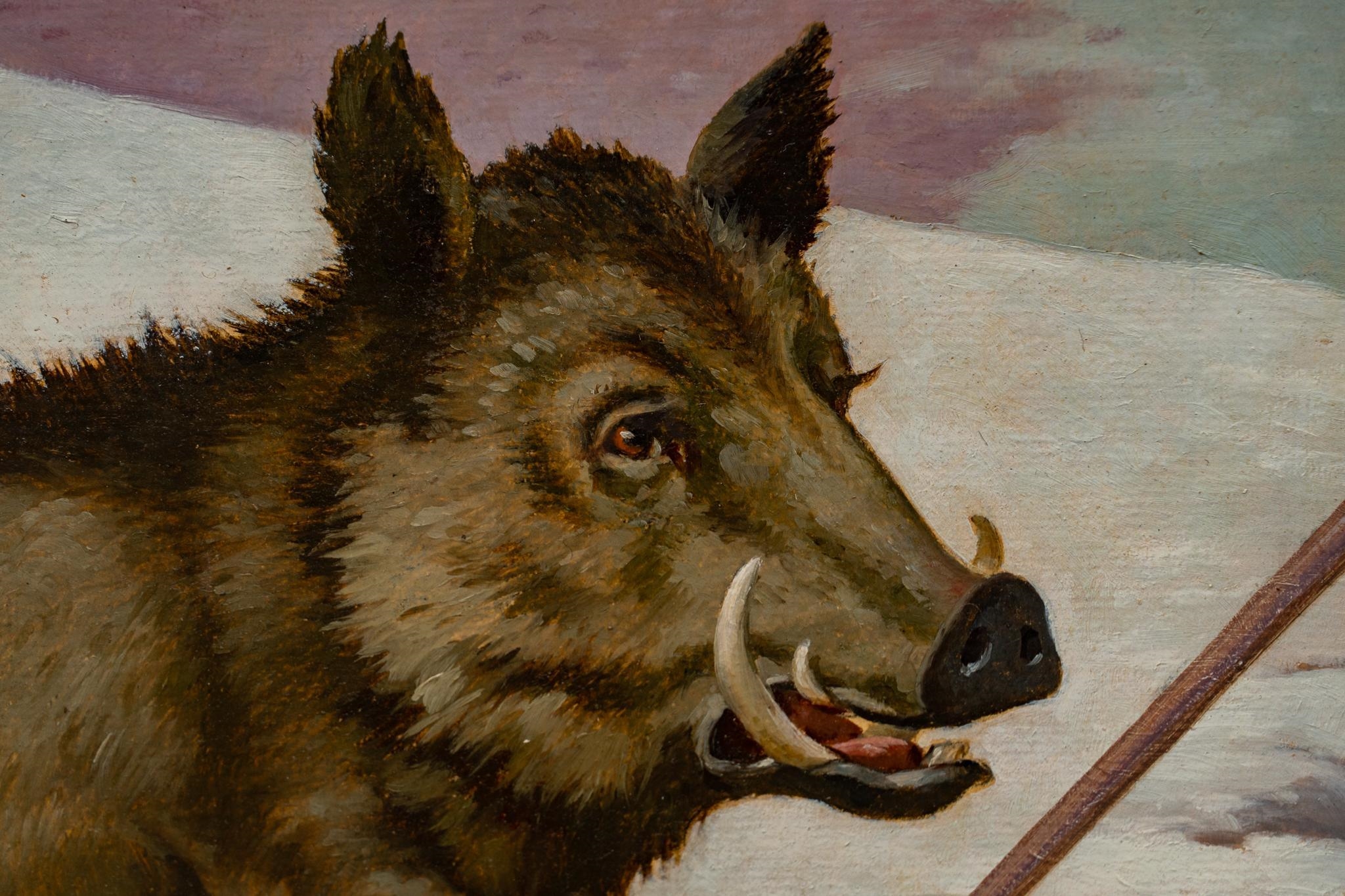 Hugo David Pohl | Wild Boar Hunting (1980) | MutualArt