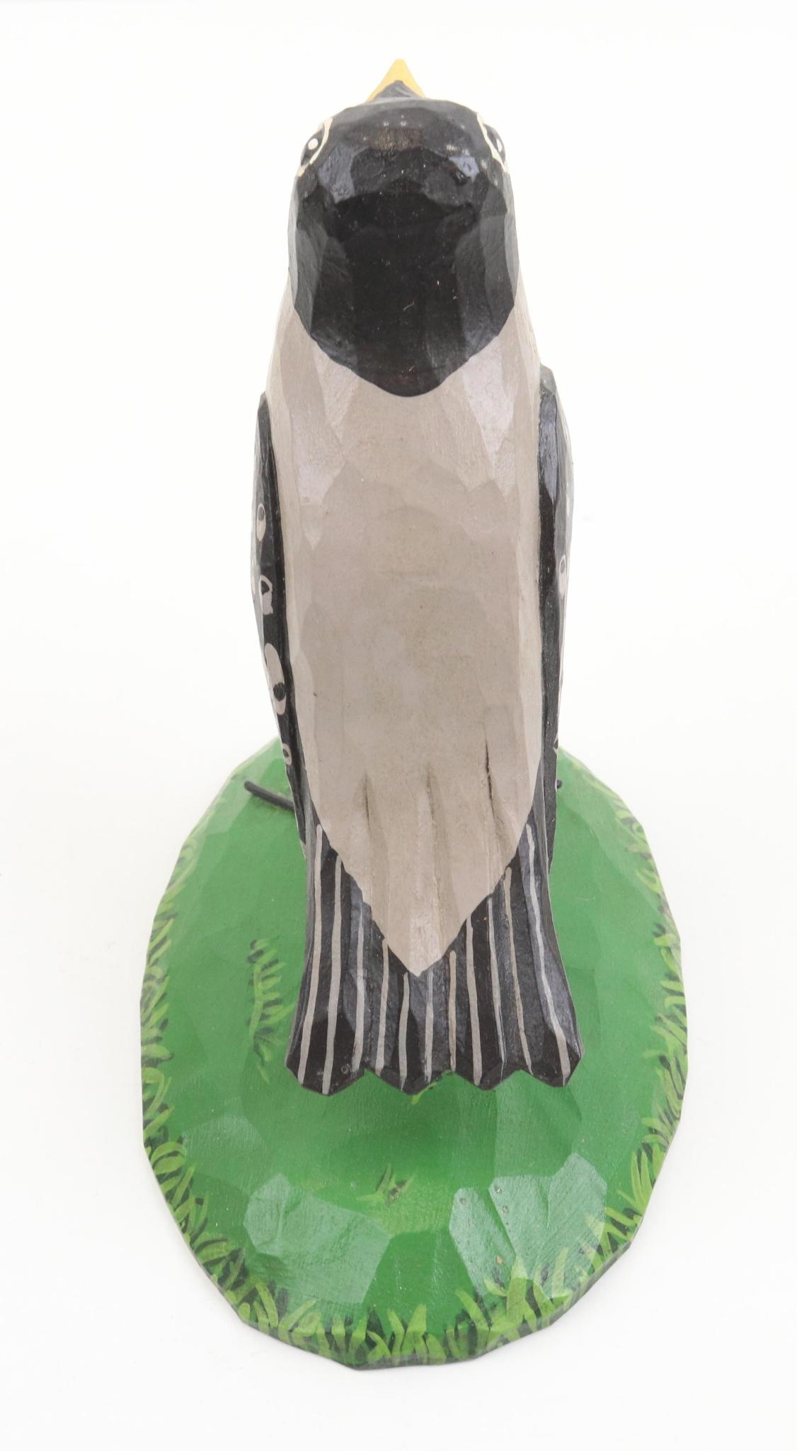 Jonathan Bastian | Jonathan Bastian folk art Robin with worm figure ...