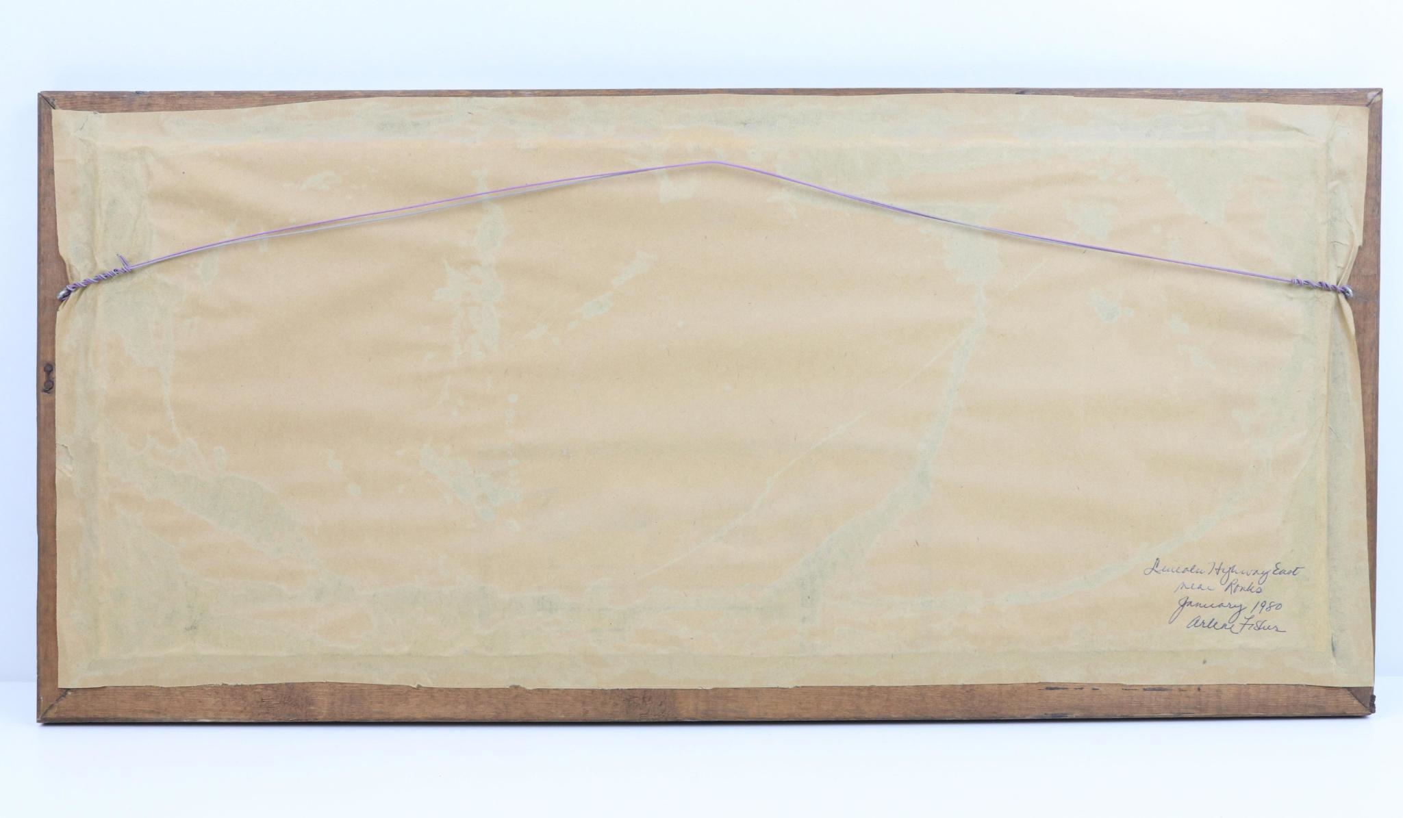 Arlene Fisher | oil on board painting, rural scene, signed and dated, O ...