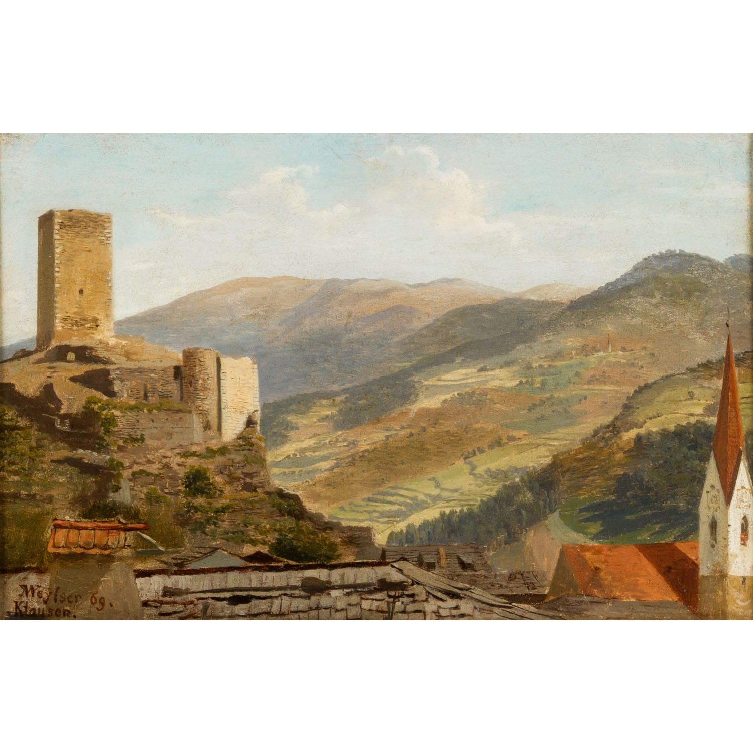 Karl Weysser | Branzoll Castle from Klausen | MutualArt