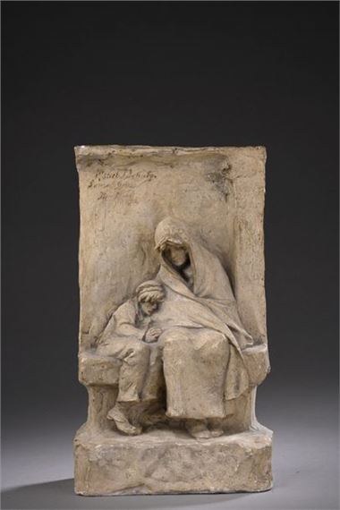 Marcel Debut | Poor people Plaster Signed (1904) | MutualArt