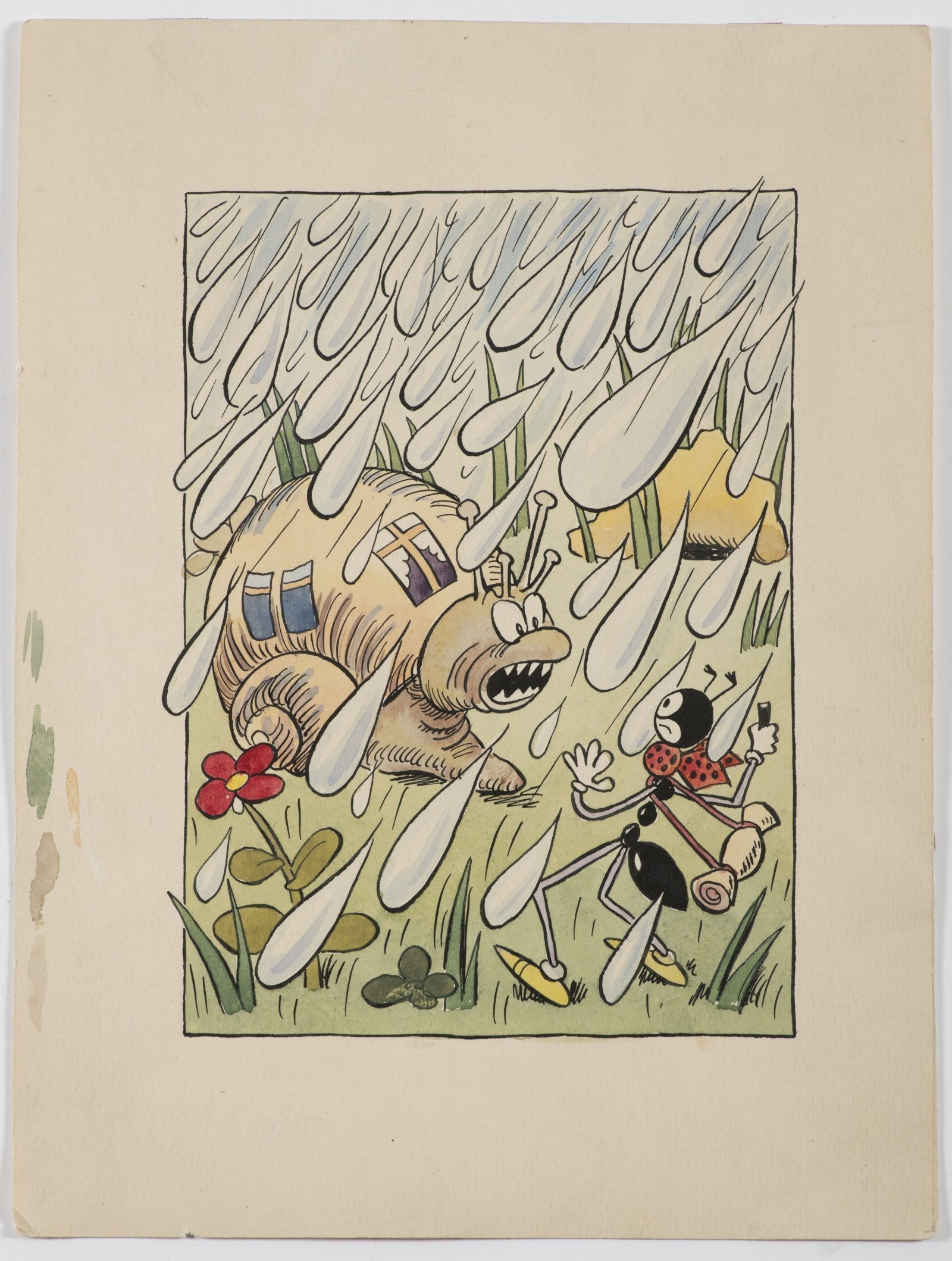 Ondřej Sekora | HOW MR. SNAIL CURSED UNKINDLY (1935) | MutualArt