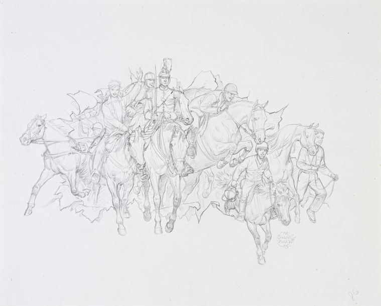 Michel Blanc-Dumont | BLANC-DUMONT, Michel (1948) Les Cavaliers. India ...