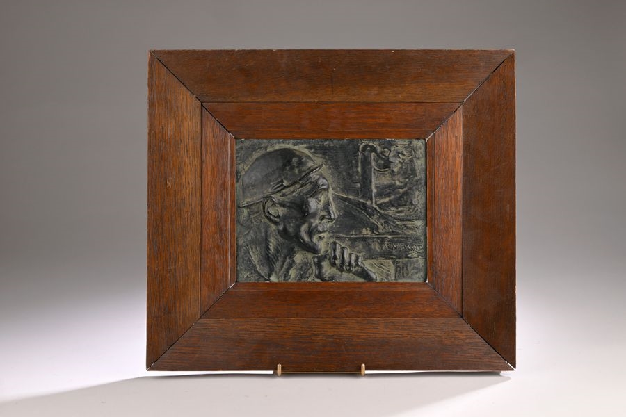 Constantin Meunier | Miner's profile Relief (1904) | MutualArt