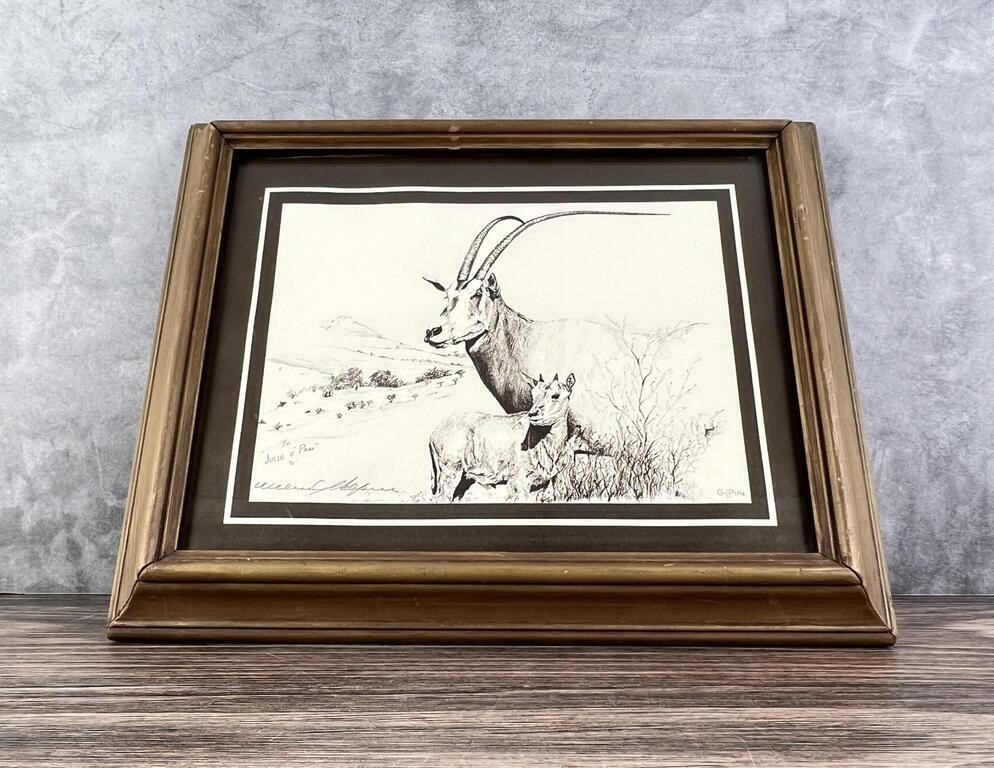 William C Gilpin | William C Gilpin African Safari Oryx Print | MutualArt