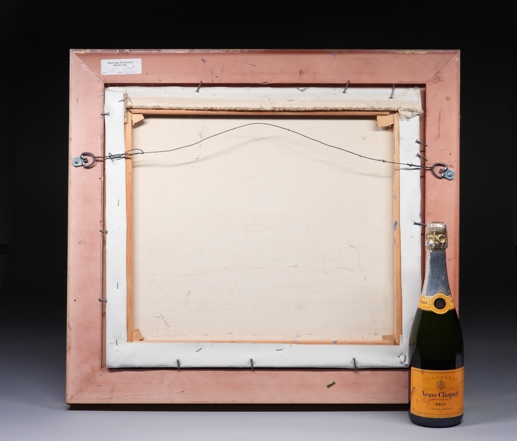 Chet Jones | Chet Jones Blue House Landscape Painting (1993) | MutualArt