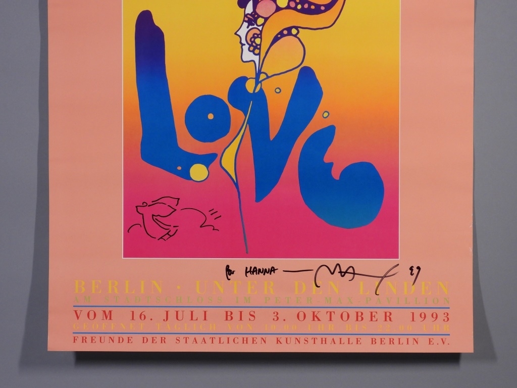 Peter Max | Peter Max Signed 1993 Retrospective Poster (1963) | MutualArt