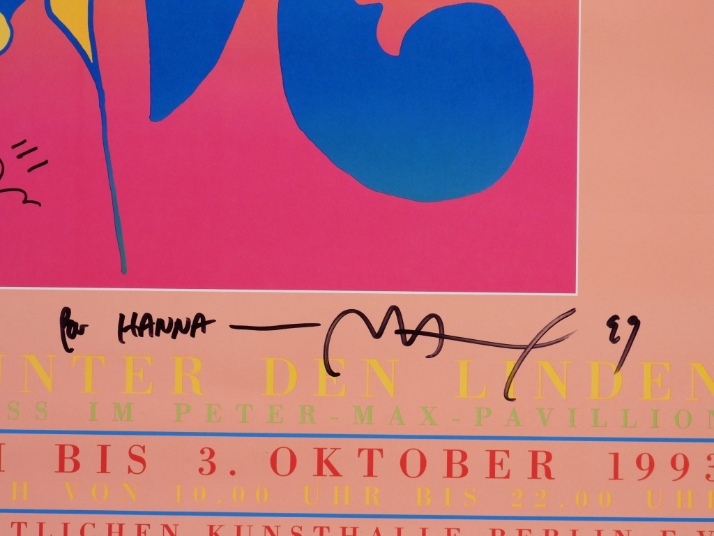 Peter Max | Peter Max Signed 1993 Retrospective Poster (1963) | MutualArt