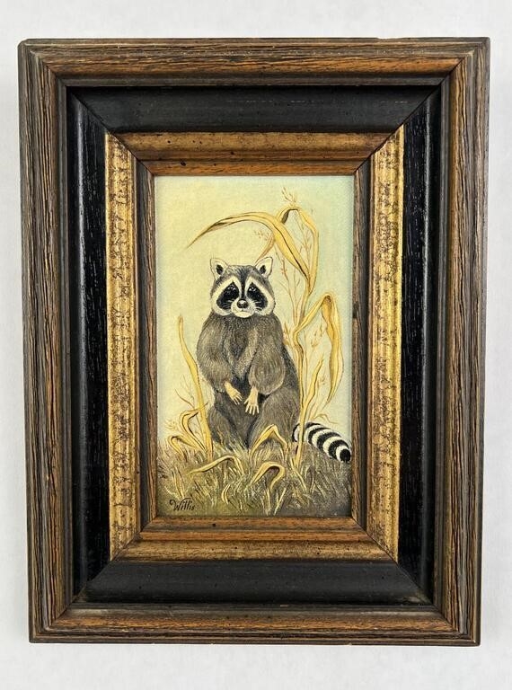 Angie Willis | Angie Willis California Raccoon Painting | MutualArt