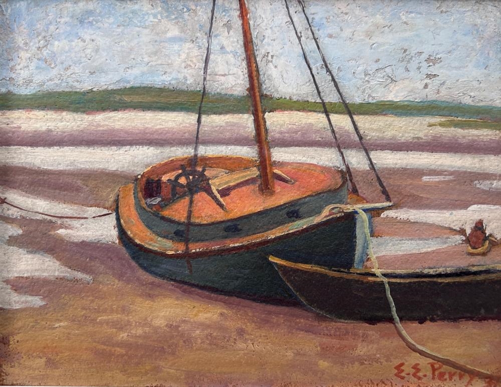 Ernest E. Perry | Beached Boat (1931) | MutualArt