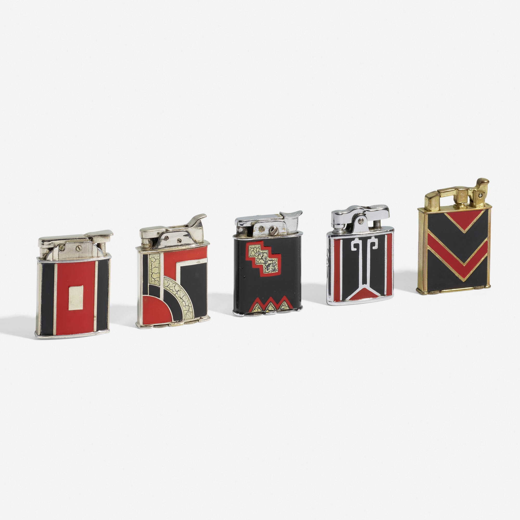 American School, 21st Century | Collection of five cigarette lighters ...