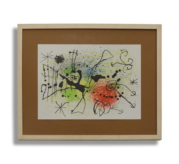 Joan Miró | LIne and splatter composition (1970) | MutualArt