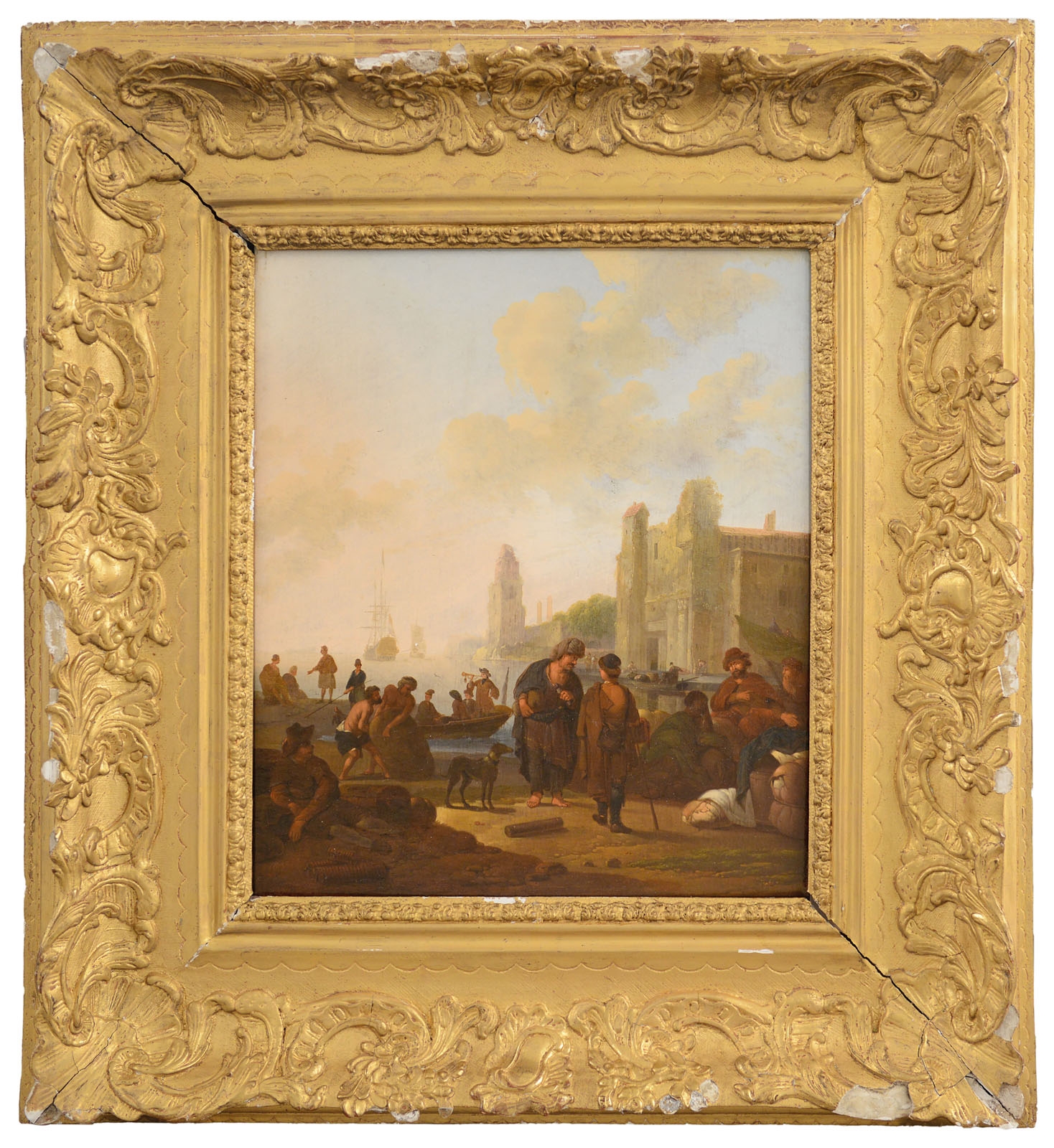 Johannes Lingelbach | River Landscape with Peasant | MutualArt