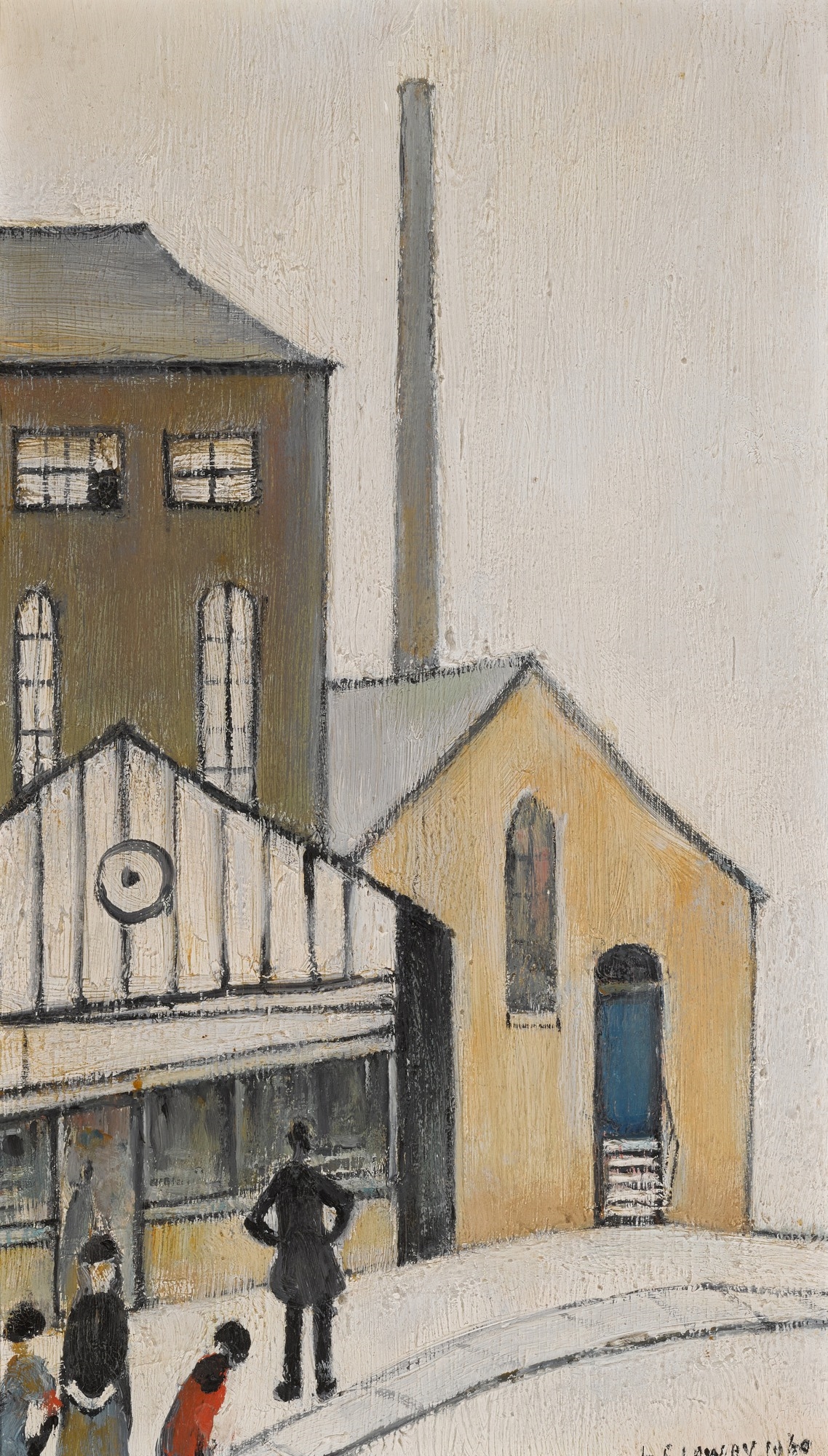 Laurence Stephen Lowry | A Factory Town under Snow (1942) | MutualArt